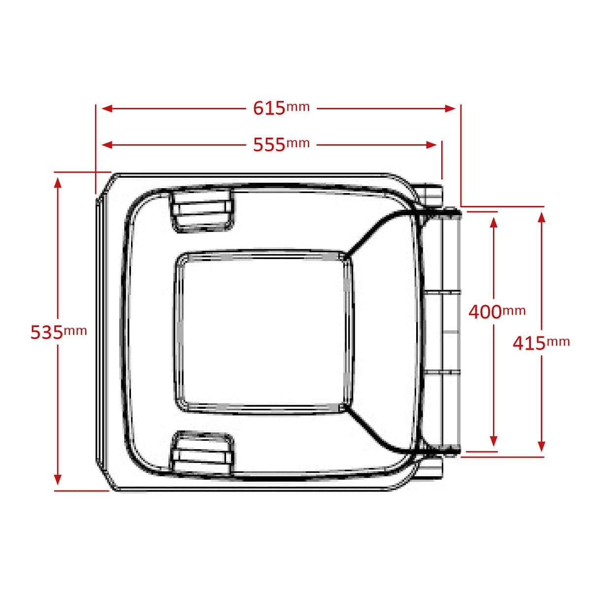 140L Bin | Rubbish Bin | MASTEC