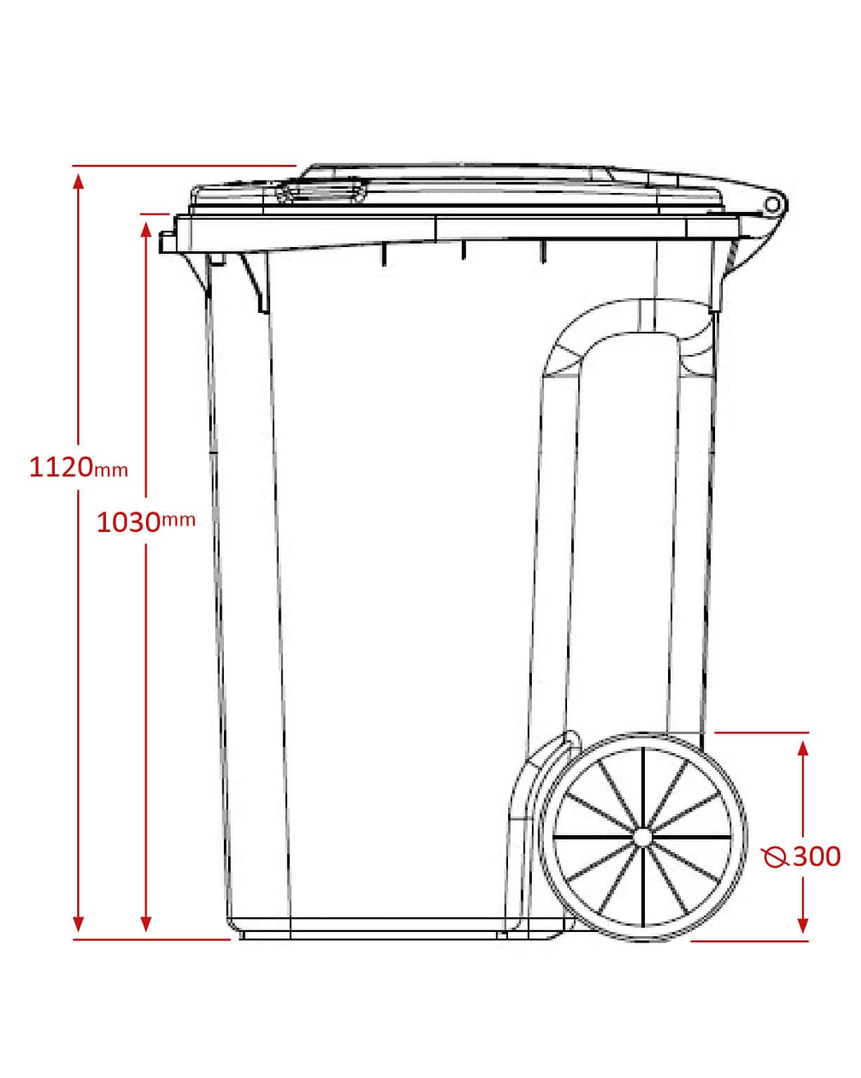 360L Bin | Residential Waste Bins | MASTEC