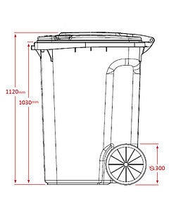 360L Bin | Residential Waste Bins | MASTEC
