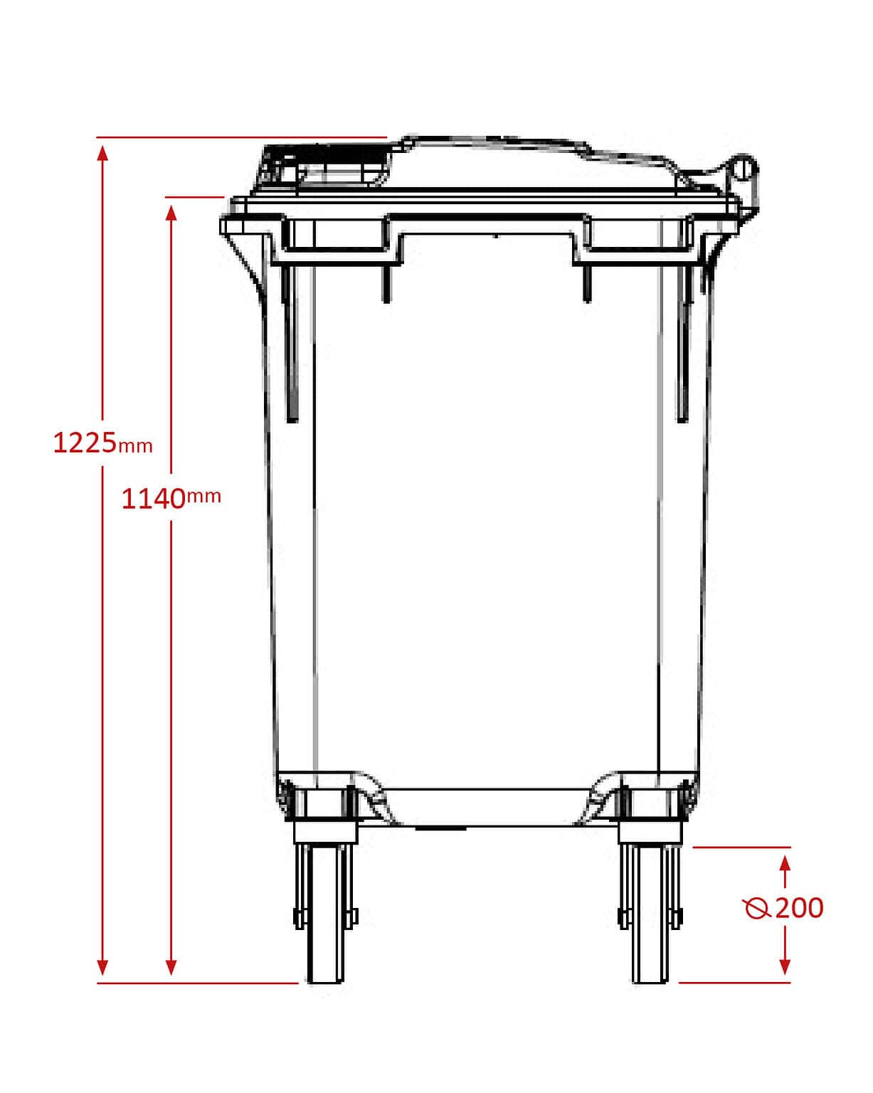 660L Bin | 660L Waste Bins | MASTEC